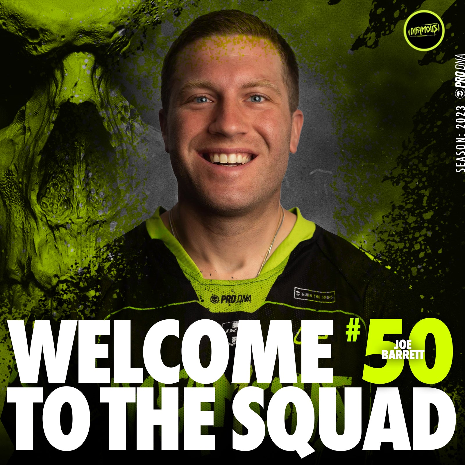 Joe Barrett Joins Infamous - Infamous Paintball