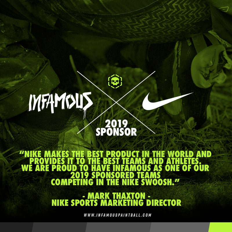 NIKE SPONSORS INFAMOUS IN 2019 - Infamous Paintball
