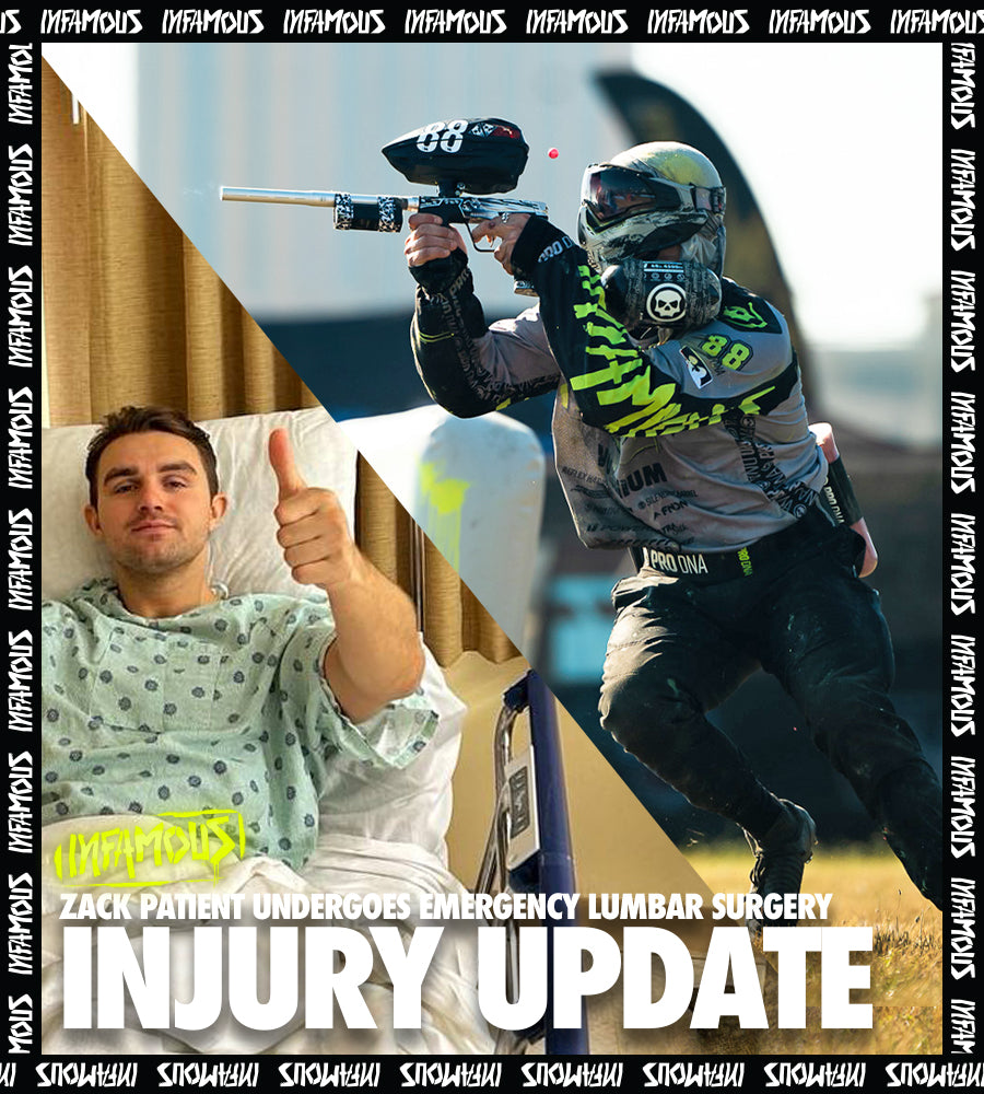 Injury Update - Zack Patient Emergency Surgery - Infamous Paintball
