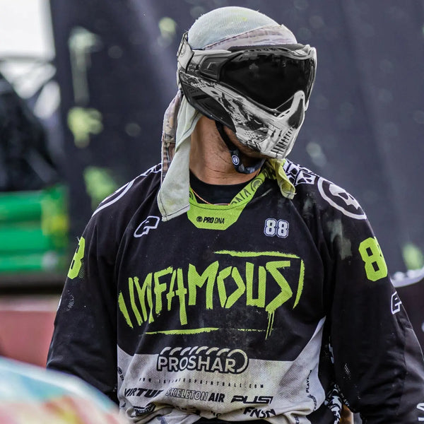 INFAMOUS PUSH UNITE GOGGLE- GREY HEADHUNTER - Infamous Paintball