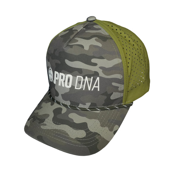 Pro DNA Weatherproof Snapback Hat - Green Camo - Infamous Paintball