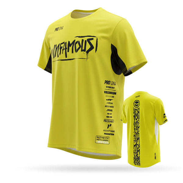 PERFORMANCE DRY-FIT - INFAMOUS TECH TEE TEAM WEAR VOLT - Infamous Paintball