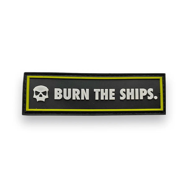 Burn The Ships Mid Patch - Black Volt - Infamous Paintball