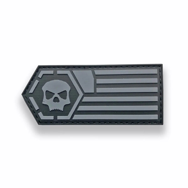 Infamous Skulls & Stripes Patch (3.5x1.5) - Infamous - Infamous Paintball